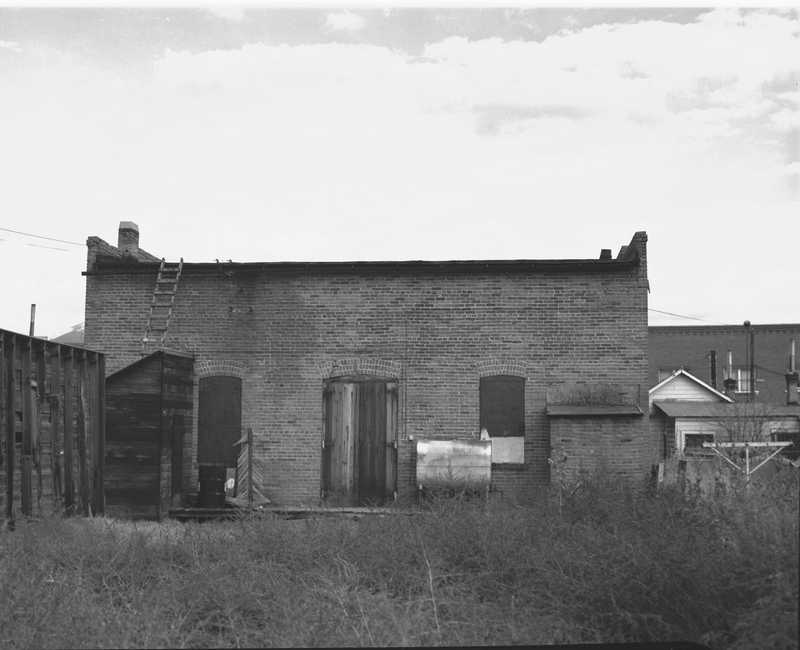 The Back Alley Entrance of Fox Store or O'Berg's Store 1958