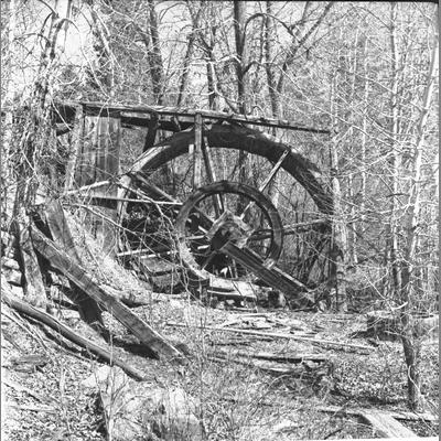 Water Wheel at Stamp Mill, Fairview Mine, Wisconsin Creek, Madison ...