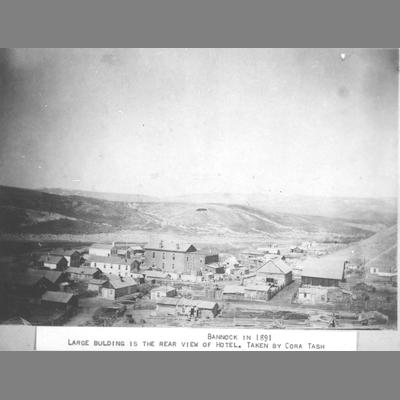 Top View of the Town of Bannack 1891