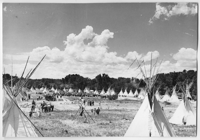 Encampment, Crow Reservation, Montana, Indian Peoples Digital Image ...