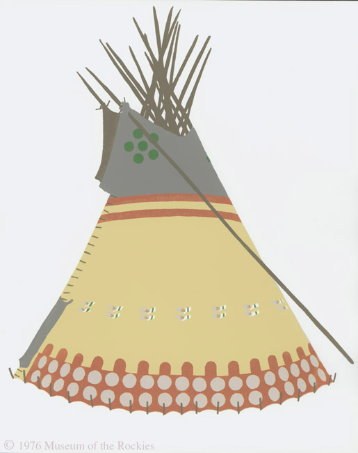 Buffalo Hoofs Tipi of Mary and John Ground, Indian Peoples Digital ...