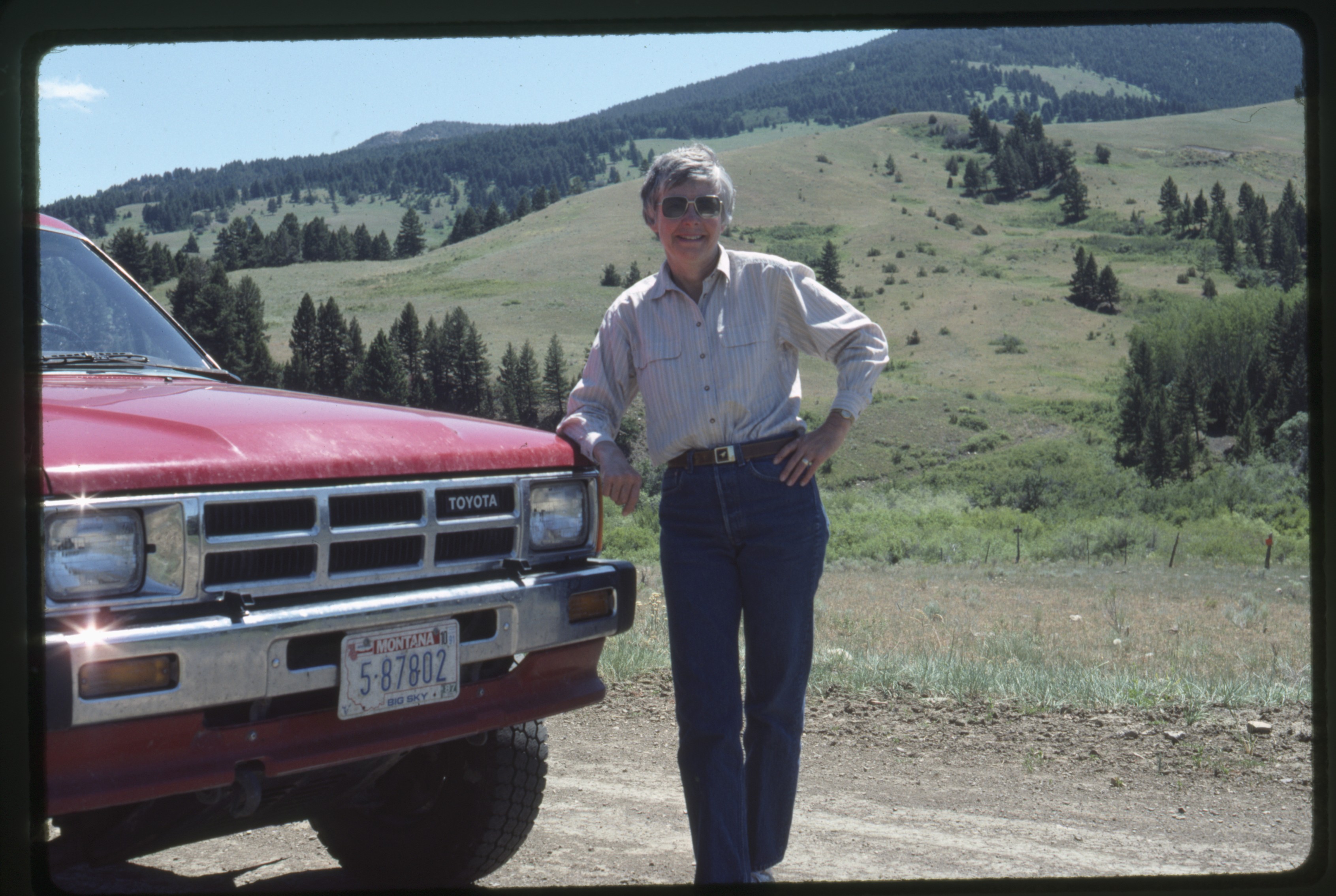 Carol Doig at Hatfield Mountain in Montana (landscape)
