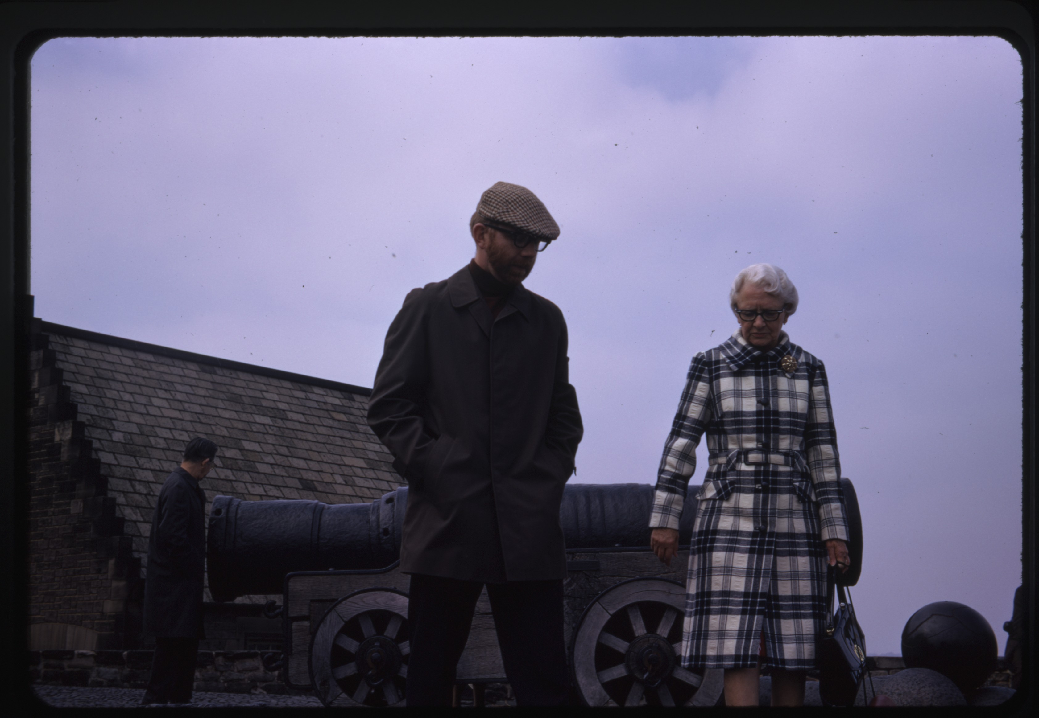 Ivan Doig and Lucie Muller at Edinburgh Castle in Scotland