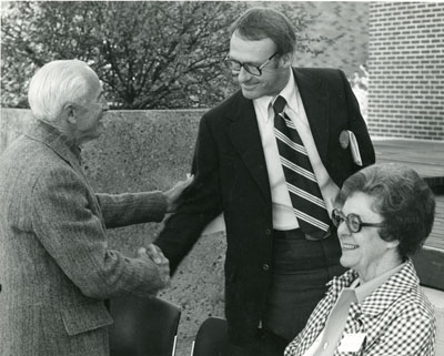 Roland.R. Renne, Tietz and Alice McClain at the Dedication of the ...