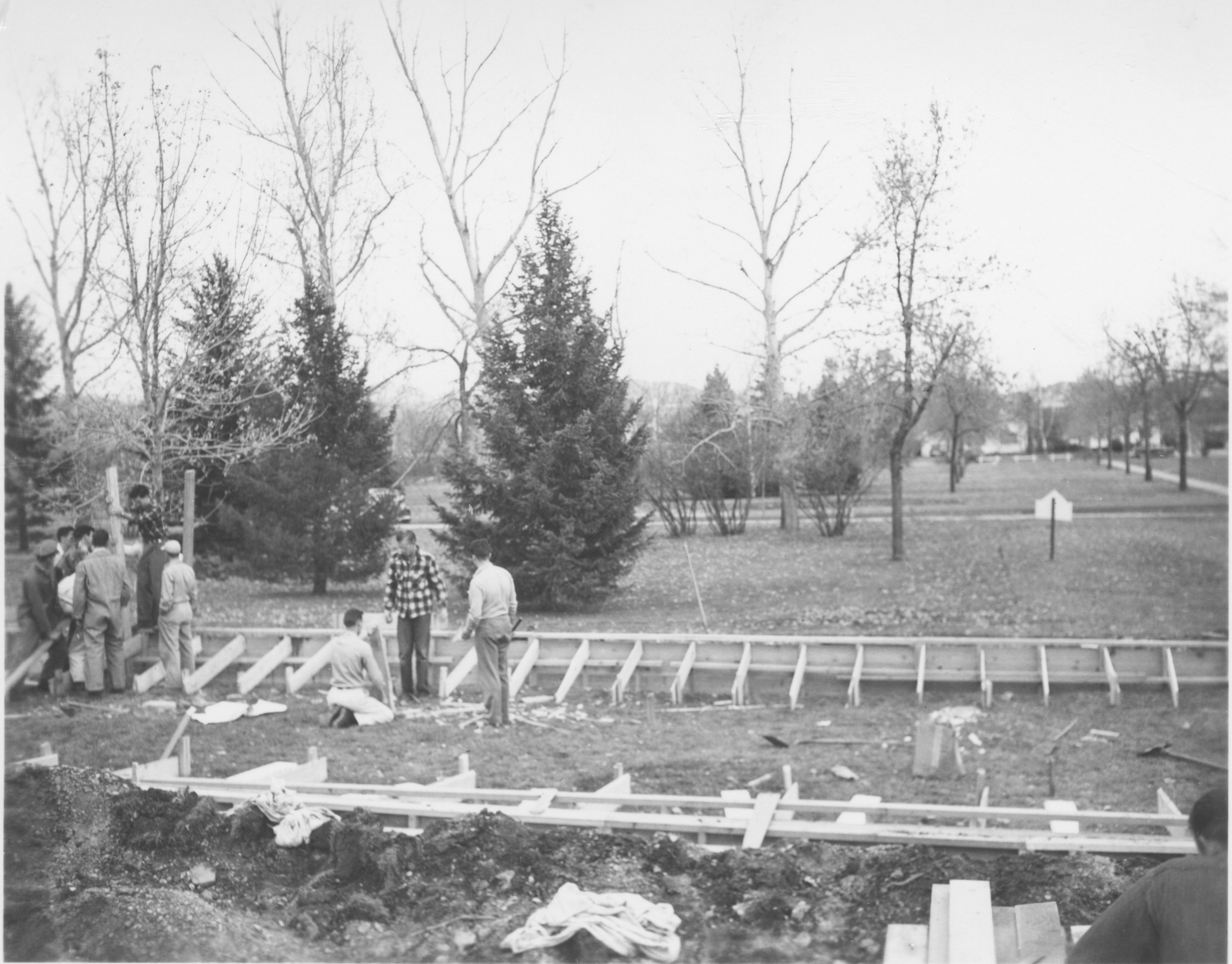 Danforth Chapel under construction