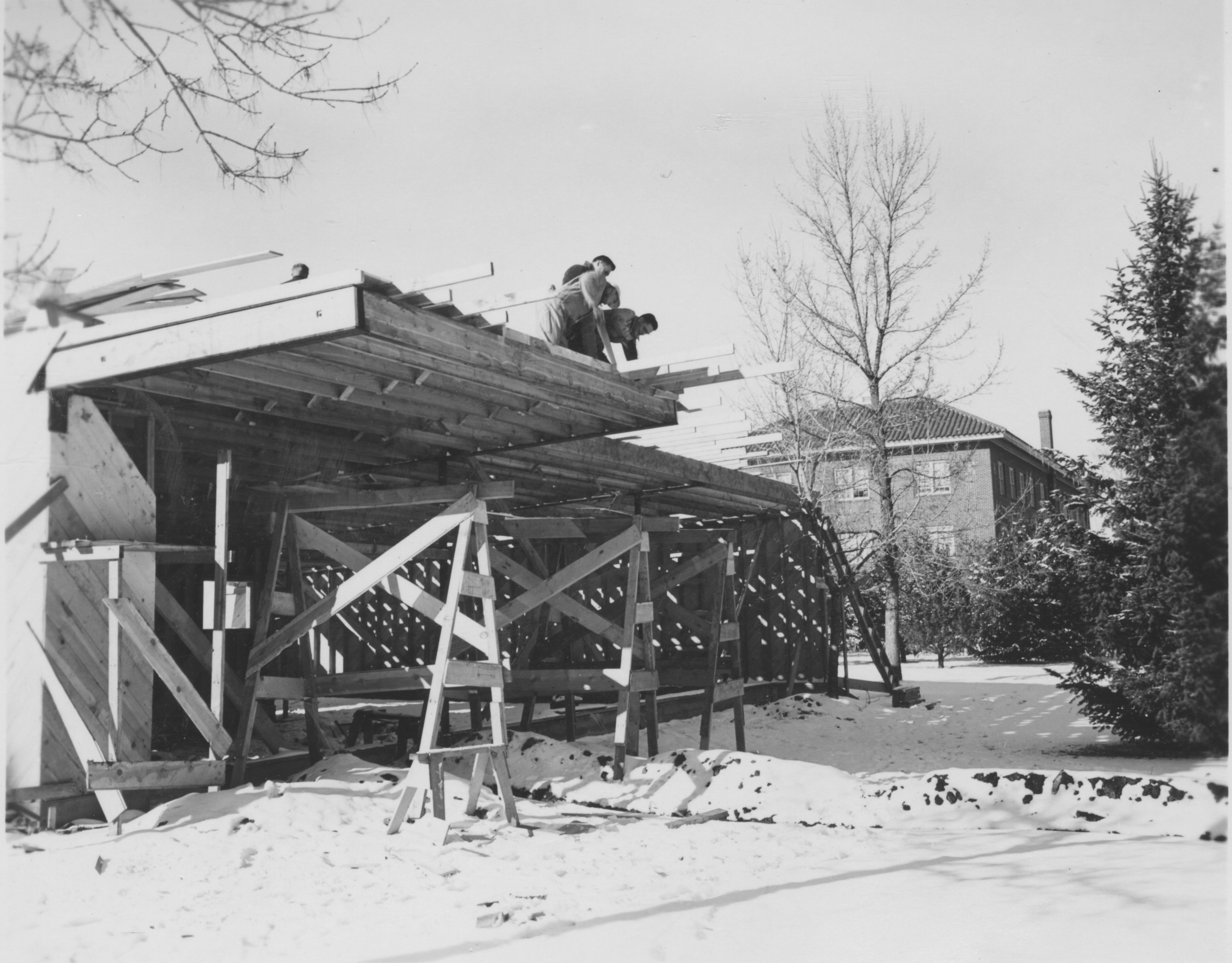 Danforth Chapel under construction