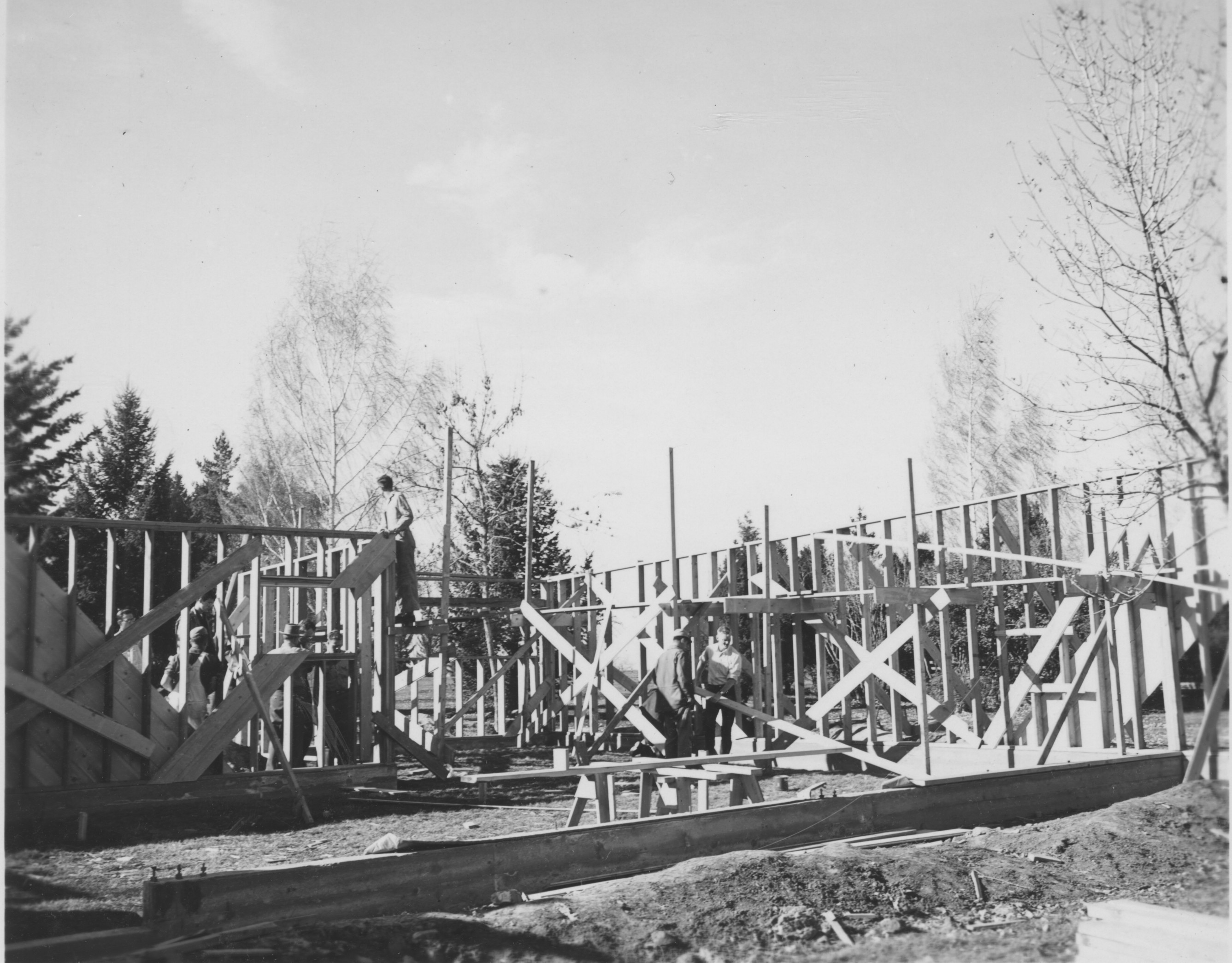 Danforth Chapel under construction