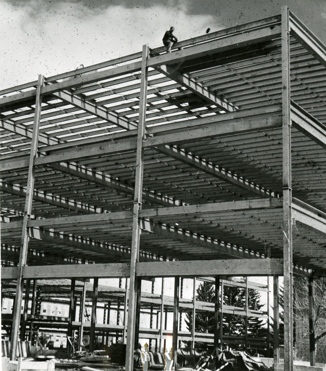 Reid Hall Early Construction