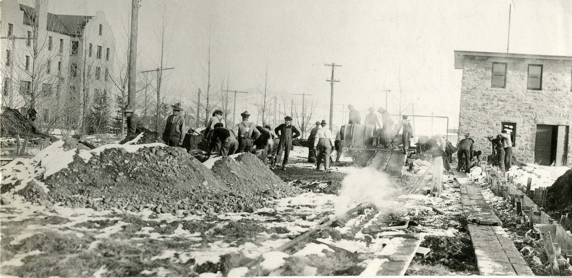 Roberts Hall Under Construction