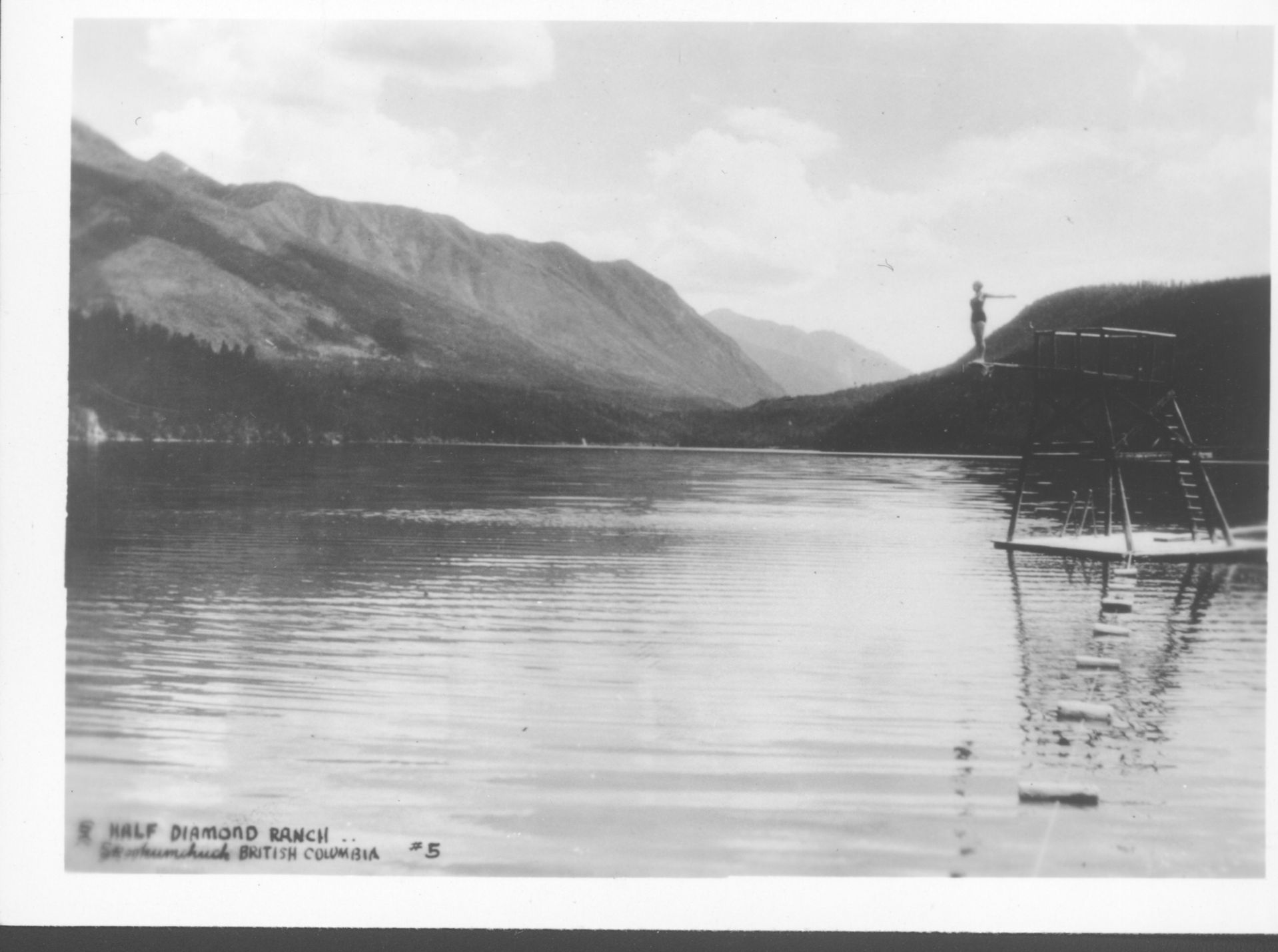 Diving Board at Half Diamond Ranch, British Columbia