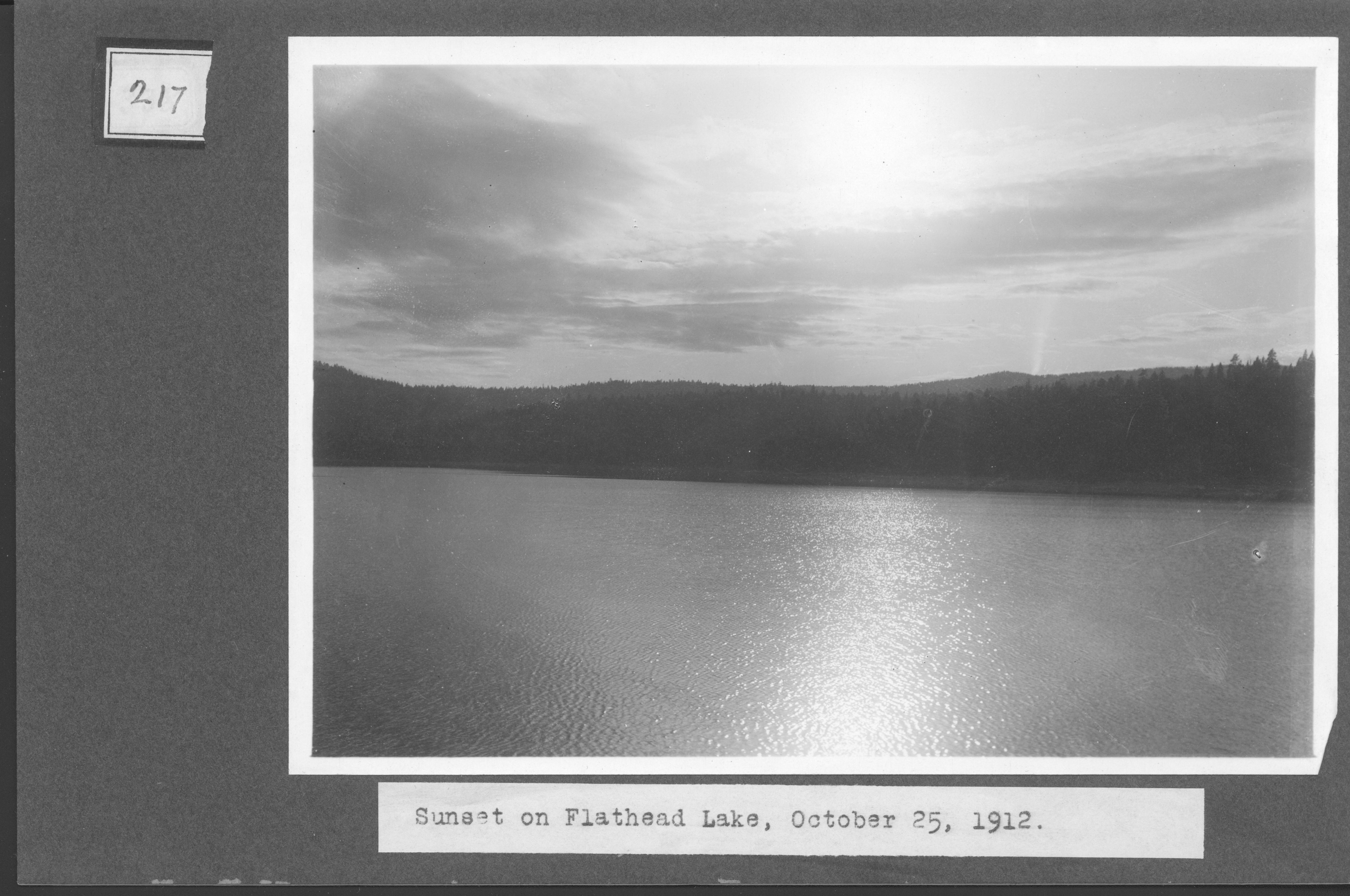 Sunset on Flathead Lake, October 25, 1912 (3)