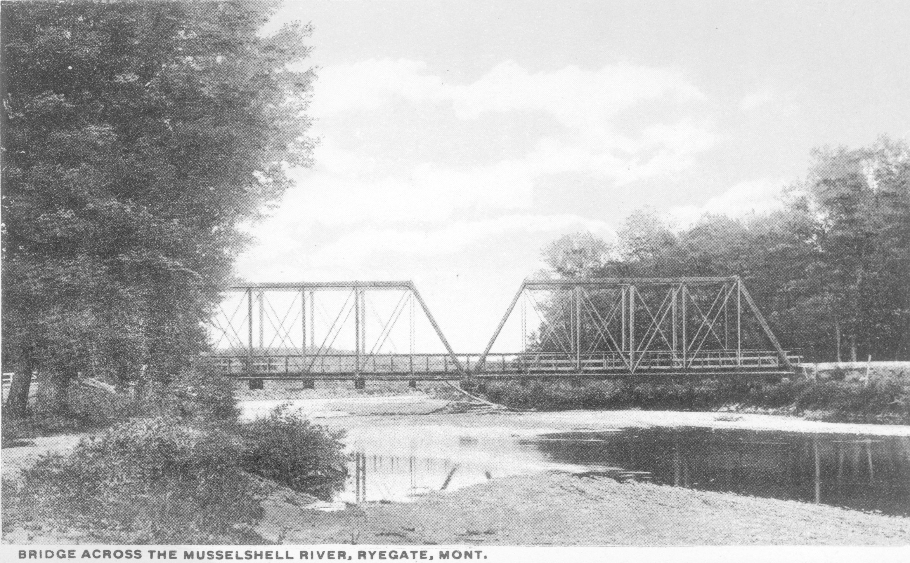Bridge across the Musselshell River, Ryegate, Montana