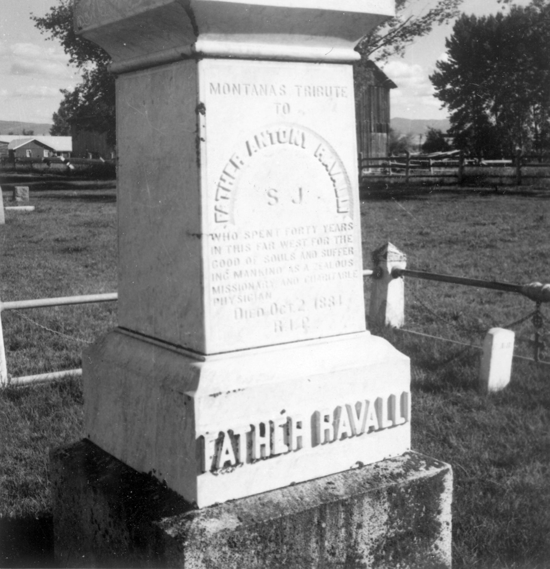 Journey of Sorrow, Sept.25, 1960- Stevensville, Mont.- Father Ravalli's ...