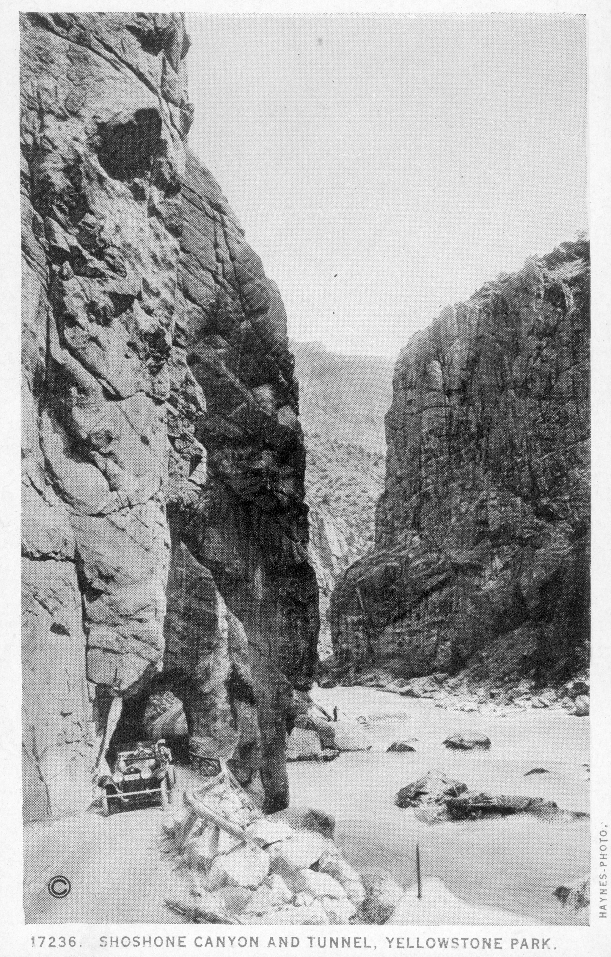 Shoshone Canyon and Tunnel, Yellowstone Park