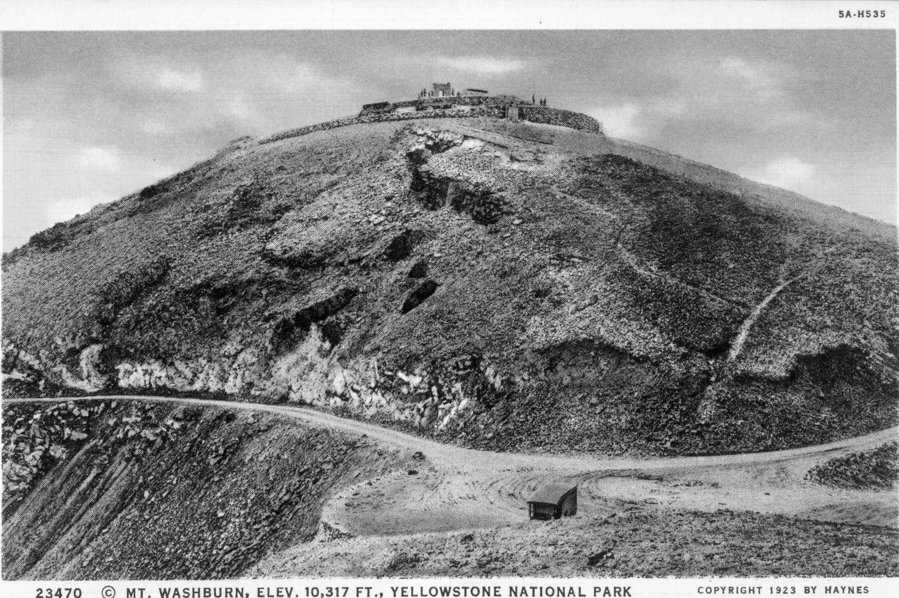 Mt. Washburn, elev.10317 ft., Yellowstone National Park