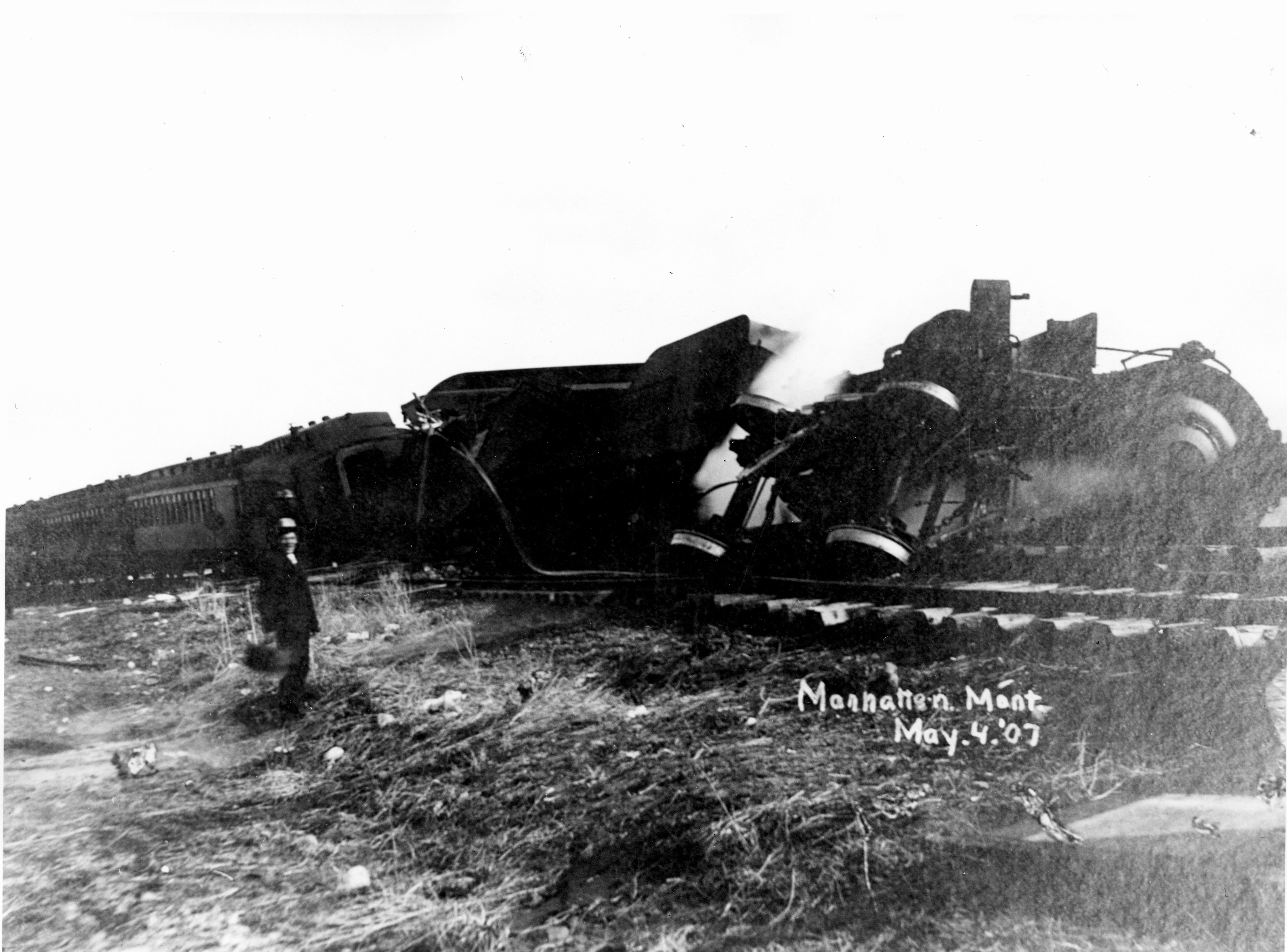 Northern Pacific Train Wreck at Manhattan, Montana