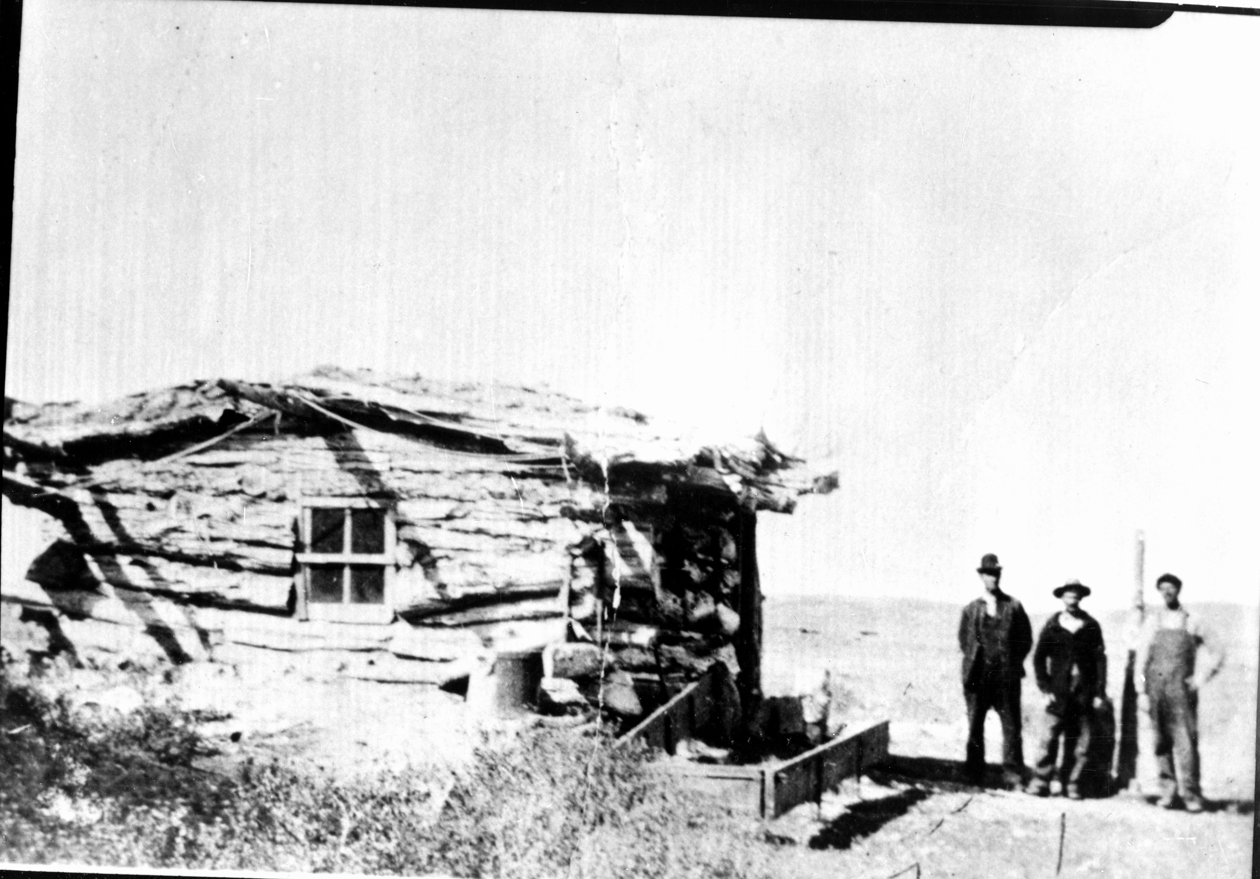 Homesteaders' shack on Clear Creek