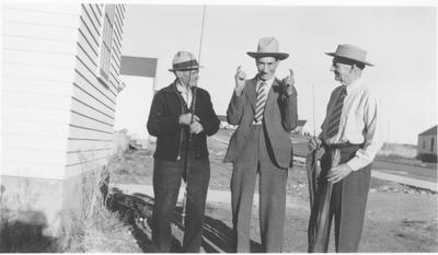 Photo of Frank Harrison, Eli Guardipee and James Willard Schultz in ...