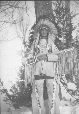 Photo of Eli Guardipee in Full Ceremonial Dress