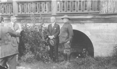 James Willard Schultz with General Hugh Scott, ca. 1915: Los Angeles